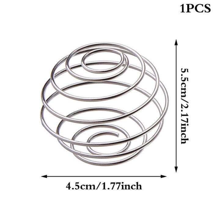 RUN 1/2PCS Milkshake Protein Shaker Ball Wire Mixer Whisk Spring Balls ...