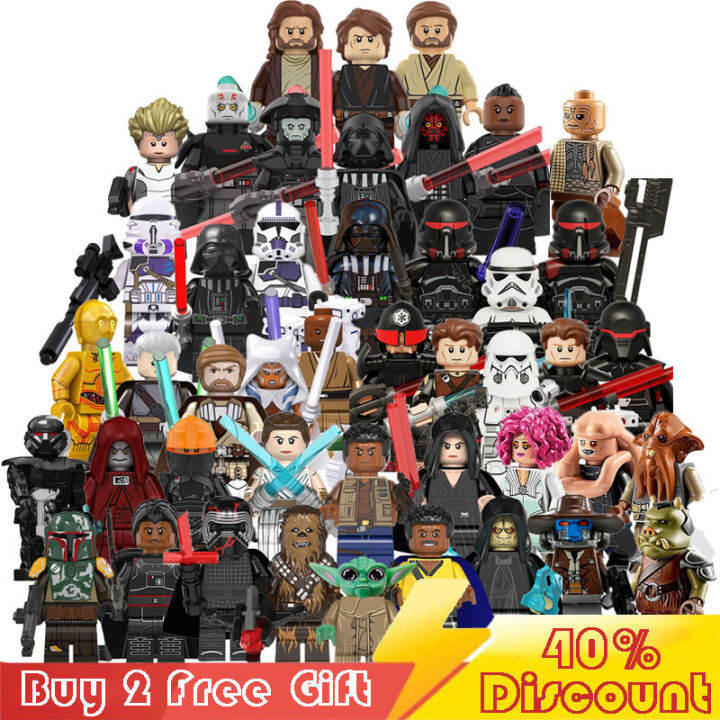 Stars Wars Building Blocks Toy Jedi Knight Imperial Stormtrooper Luke ...