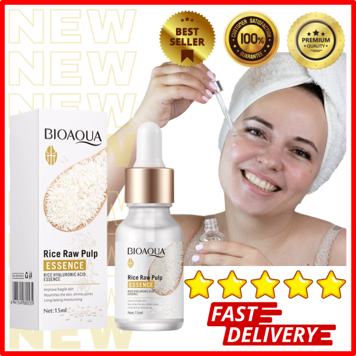 πΎπ§bioaqua Rice Pulp Essence White Rice Hyaluronic Acid Essence Serum