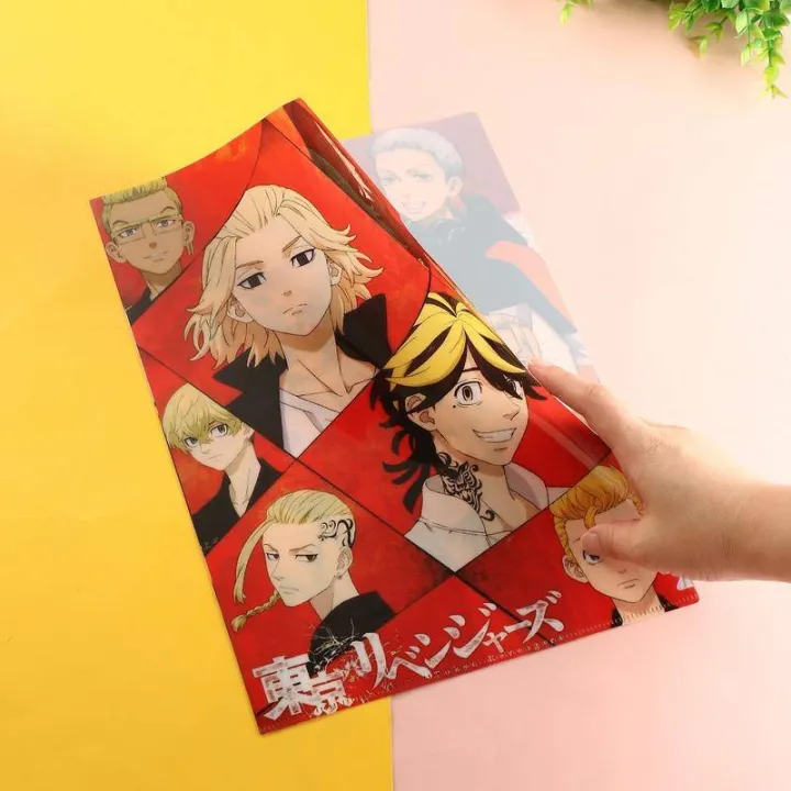 แฟ้มซองพลาสติก A4 1Pcs Cute Anime Tokyo Revengers PVC Folder Receive ...