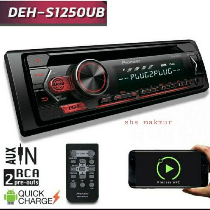 head unit audio tape mobil pioneer DEH-S1250UB | Lazada Indonesia