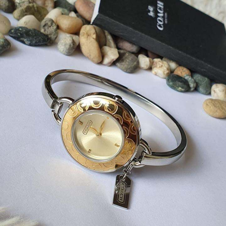 Coach 14501242 Phoebe Quartz Signature C Gold Bezel Gold Dial Gold ...