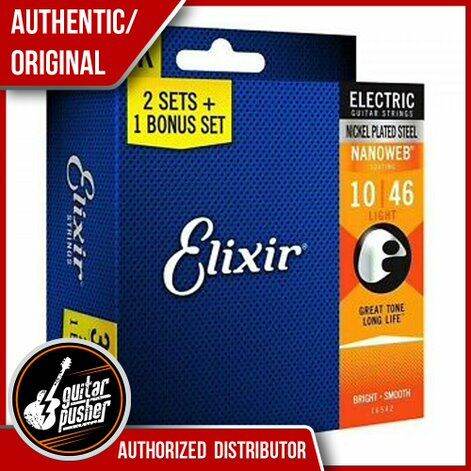 Elixir Electric Nickel Plated Steel Electric Guitar Strings with ...