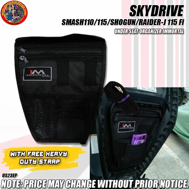 SKYDRIVE/SMASH 110/115/SHOGUN/RAIDER J 115 FI UNDER SEAT ORGANIZER ...