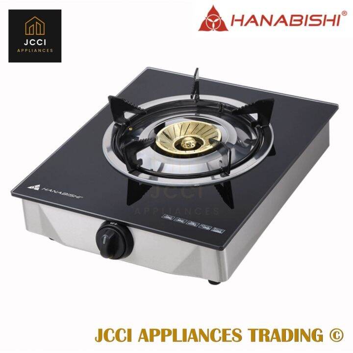 Hanabishi GGS 100 Single Burner Gas Stove - Glass Top Panel | Lazada PH