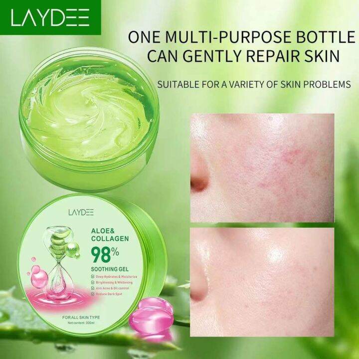 LAYDEE 98% ALOE VERA AND COLLAGEN SOOTHING GEL | Lazada PH