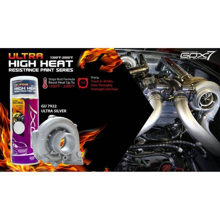GOX7 ULTRA HIGH HEAT RESISTANCE PAINT (1300'F-2000'F) -ULTRA SILVER ...