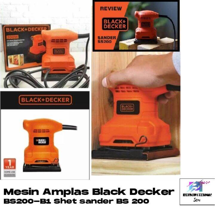 Mesin Amplas Black Decker BS200-B1 Shet sander BS 200 | Lazada Indonesia