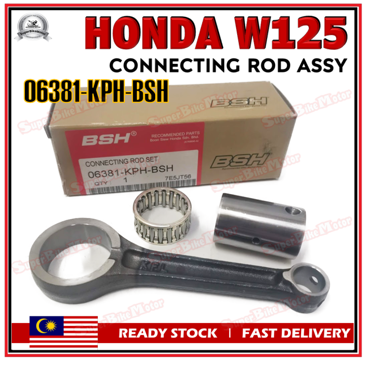 HONDA W125 / W125 S / W125 X / ULTIMO - 100% ORIGINAL BSH (Boon Siew Honda) Connecting Rod ASSY ...