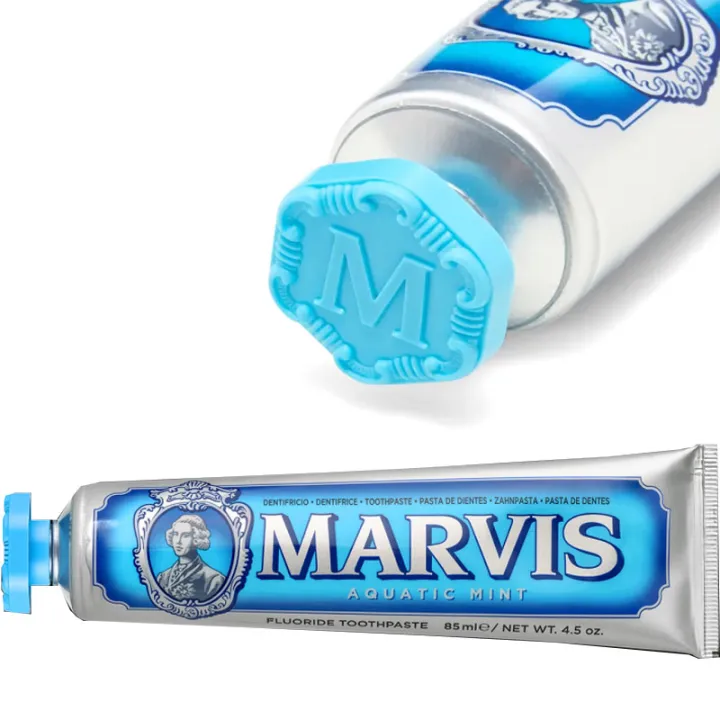 MARVIS Toothpaste Aquatic Mint 85ml (Blue, Anti-Tartar) | Lazada PH