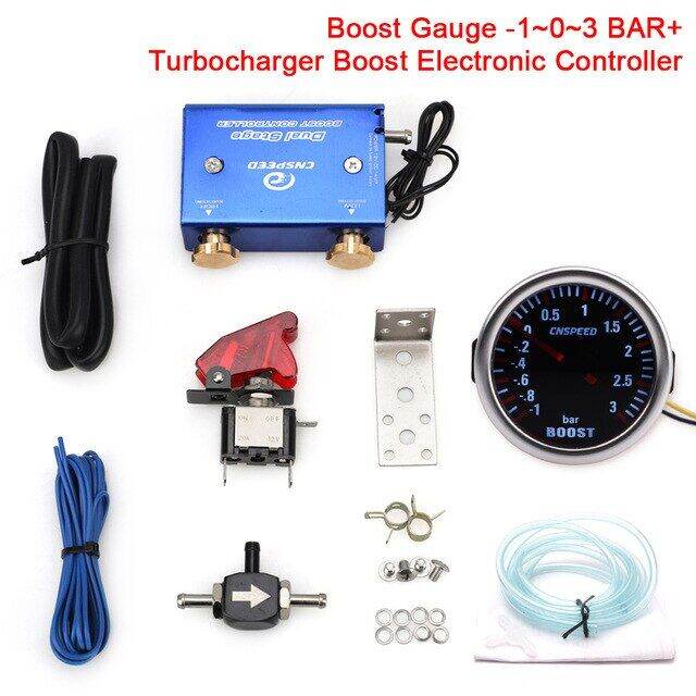 2" 52mm Universal Car LED 12V Turbo Boost Gauge PSI & BAR Pointer ...