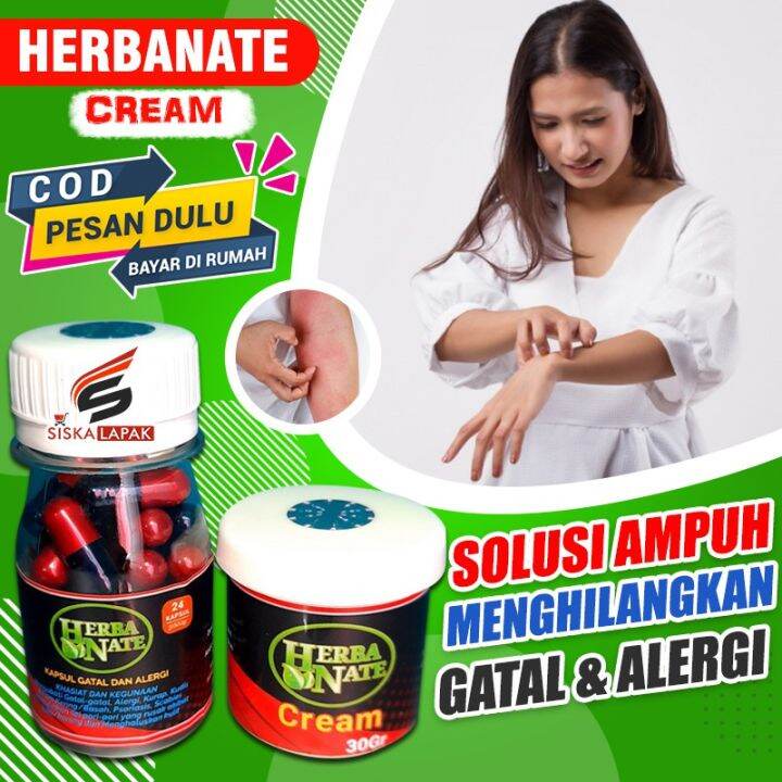 Kapsul dan Salep Herbanate Original - Obat Untuk Gatal, Alergi, Panu ...