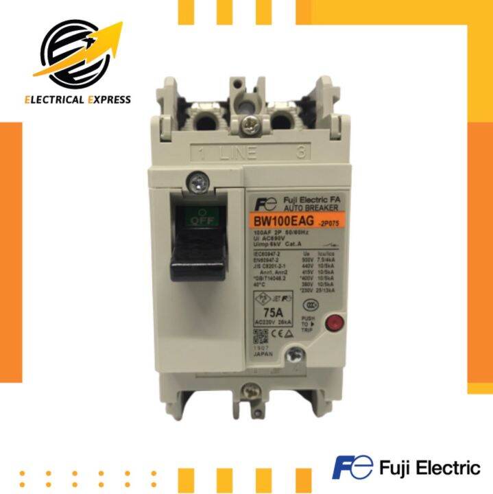 Fuji Electric ขายดีที่สุด!!เบรกเกอร์ฟูจิ (FUJI BREAKER) รุ่น BW100EAG 2 ...
