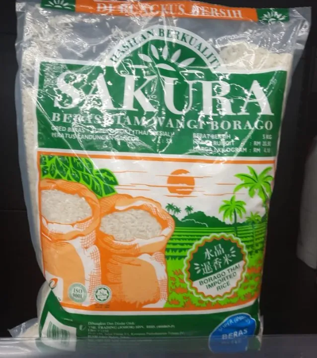 Sakura Siam Borago Thai Super Import Rice 5kg | Lazada