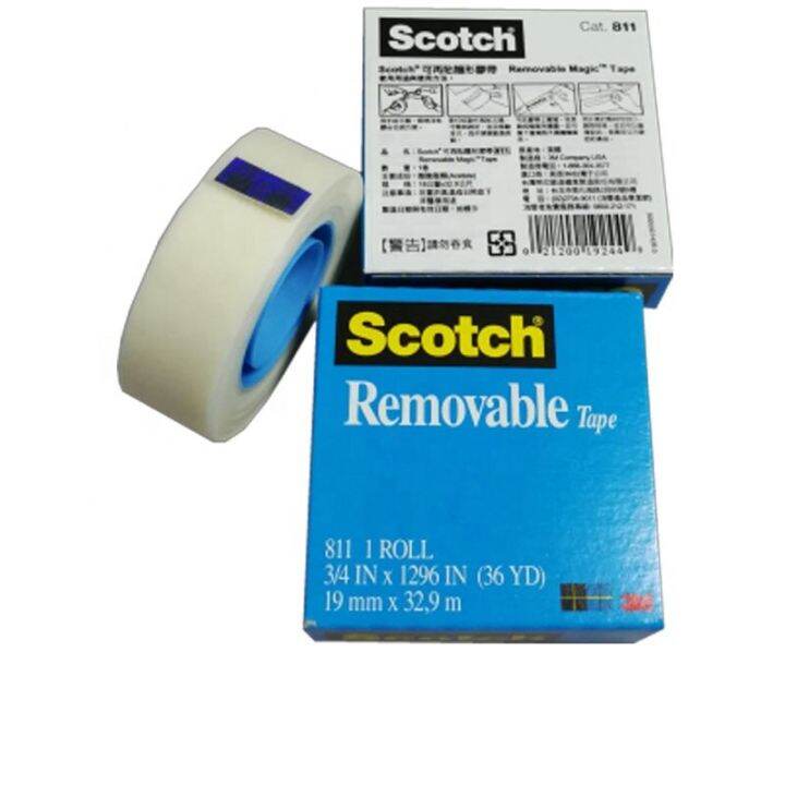 3M Scotch Removable Tape, Boxed Refill 19MM*33M | Lazada PH