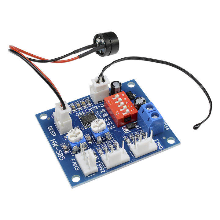12V PWM PC CPU Fan Temperature Control Speed Controller Module High-Temp Alarm | Lazada PH
