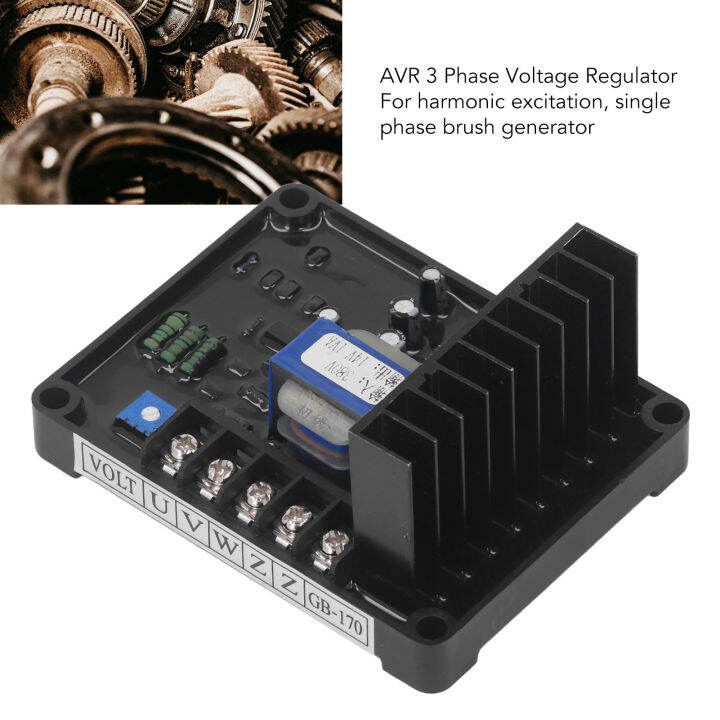 3 Phase Automatic Voltage Regulator Carbon Brush Diesel Generator AVR ...