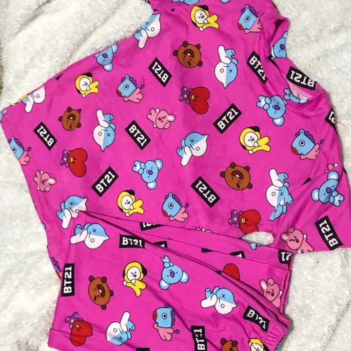 New Arrival new colors of bt21 terno pajamas | Lazada PH