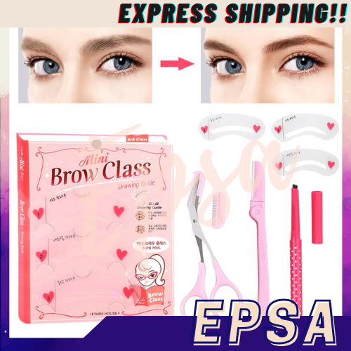 Brow Class Set 4in1 Korean Eyebrow Drawing Guide Brow Class with ...