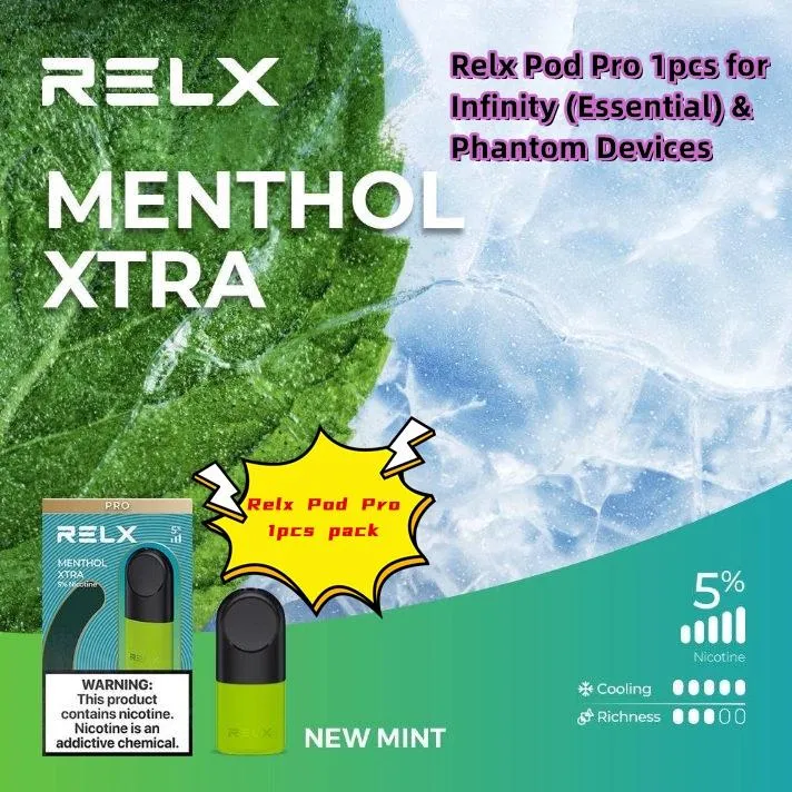 Hot sale (Bundle Sales) Menthol Relx Pods Infinity Single Pod Menthol ...