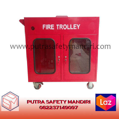 PUSAT FIRE TROLLEY SAFETY 90X100X60 CM KOTAK CABINET DORONG PERKAKAS ...
