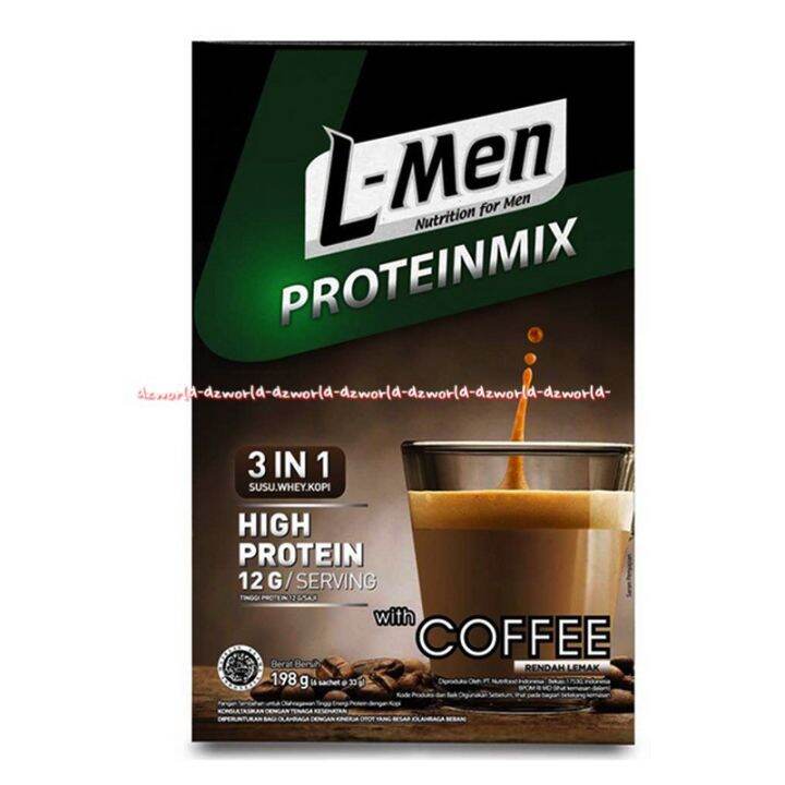 L-Men Proteinmix Coffee 3in1 High Protein 198gr Lmen Susu Rasa Kopi ...