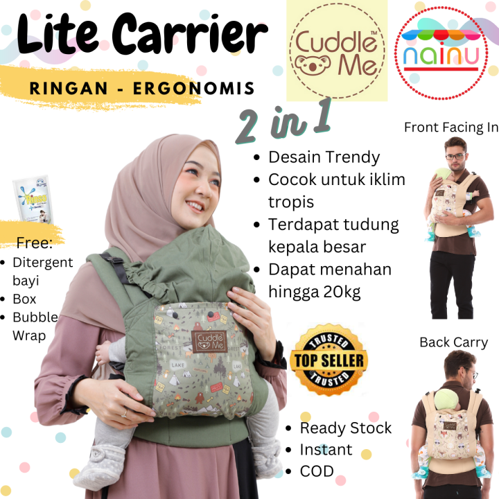 Cuddleme LiteCarrier | Usia 4 - 36 bulan | Gendongan Bayi Depan ...