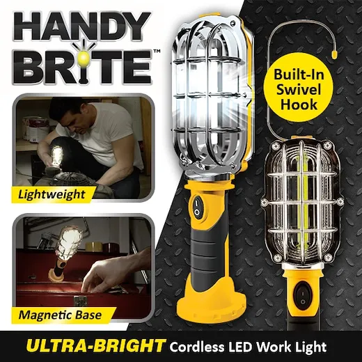 Best HANDY BRITE ULTRA BRIGHT Cordless Compact LED Work Light Wild ...