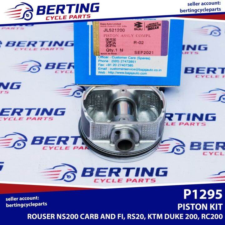 PISTON KIT Rouser NS200 FI 200NS CARB RS200 KTM Duke 200 RC Genuine ...