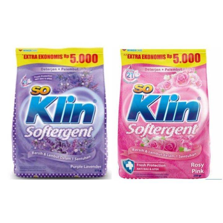 So Klin Softergent Detergent Bubuk 215 G Lazada Indonesia