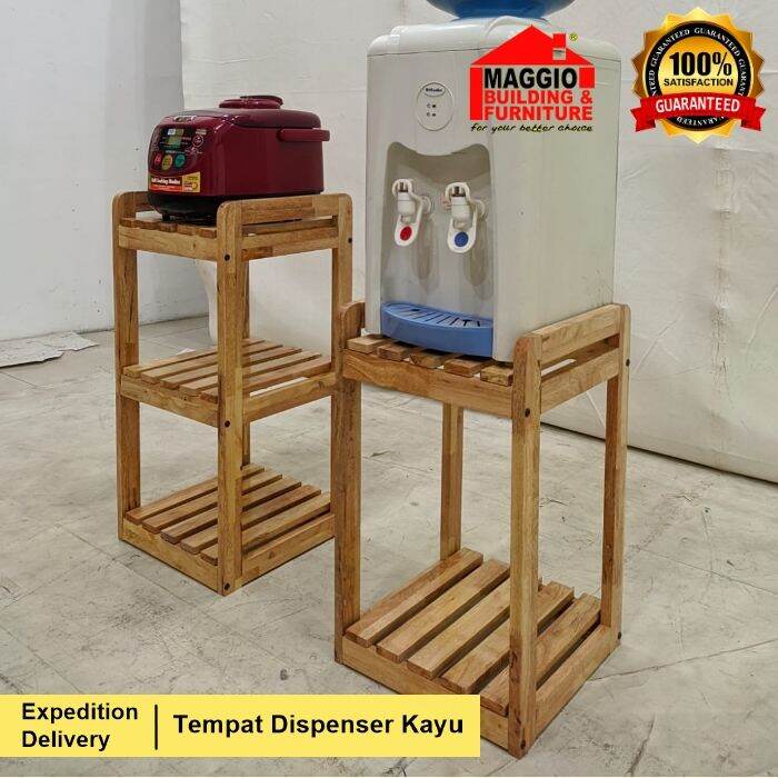 TEMPAT DISPENSER KAYU - TEMPAT GALON KAYU - TATAKAN GALON - MAGGIO | Lazada Indonesia