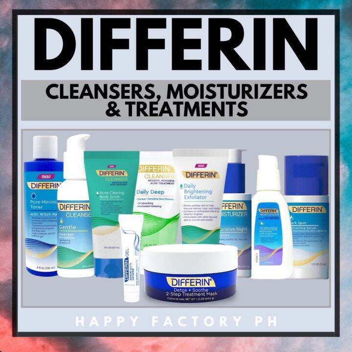 DIFFERIN Products - Differin Gel Acne Gel Moisturizer Cleanser Mask ...