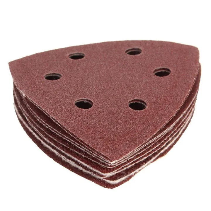 10x Nylon Delta Sand Paper Pads - 90mm Triangles - 40, 60, 80, 100 ...