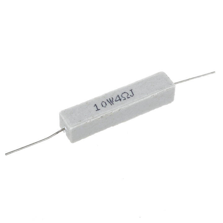 10 Pcs Fixed Ceramic Cement Resistor 4 Ohm 10W Watt 5% | Lazada PH