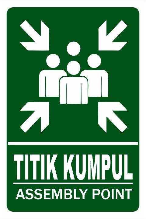 SIMBOL K3 /HSE TITIK KUMPUL ( STIKER / AKRILIK ) | Lazada Indonesia