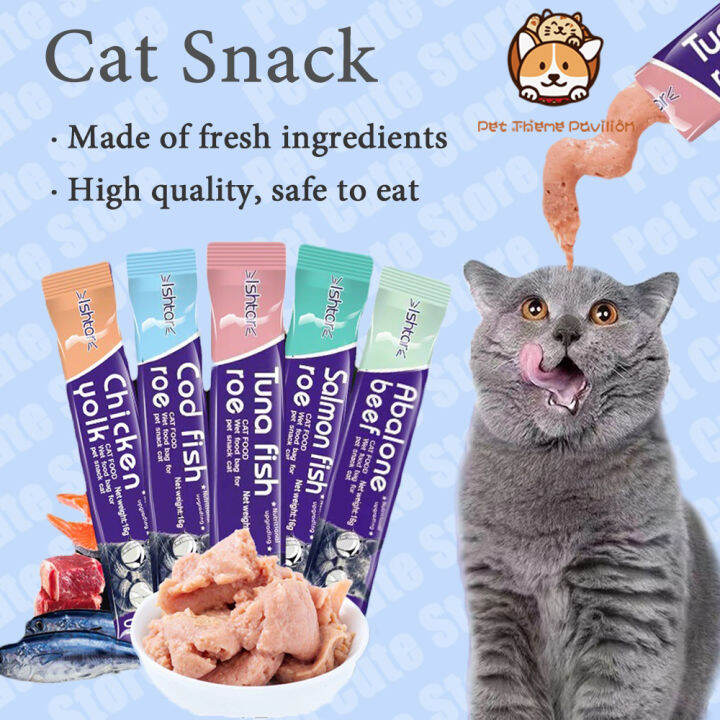 Pet Snacks Cat Kitten Snacks Cat Treats Fresh Wet Food 15g | Lazada PH