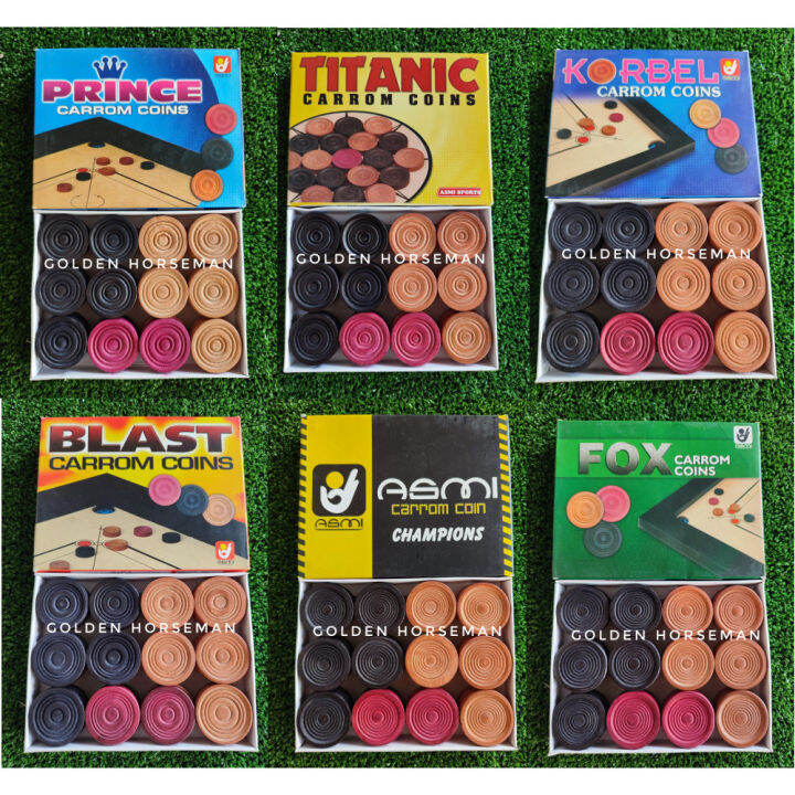 ASMI CARROM MEN BUAH KAROM KAYU | Lazada