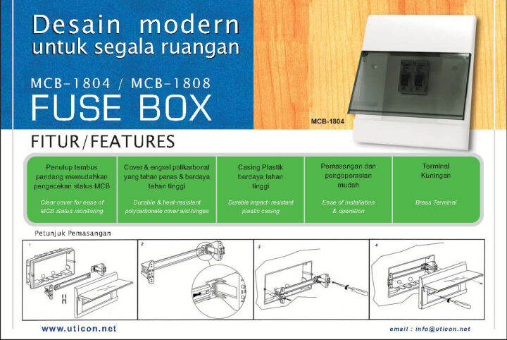 UTICON MCB Box MCB1804 4-Group / MCB1808 8-Group / MCB1812 12-Group MCB ... UTICON MCB Box MCB1804 4-Group / MCB1808 8-Group / MCB1812 12-Group MCB ...
