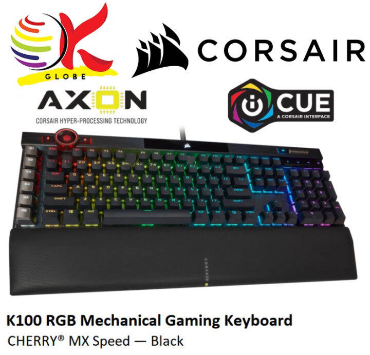 CORSAIR K100 RGB OPTICAL MECHANICAL GAMING KEYBOARD - CHERRY® MX SPEED ...