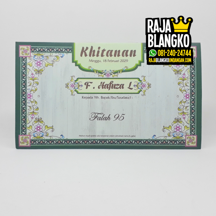 BLANGKO UNDANGAN FALAH 95 | RAJA UNDANGAN | Lazada Indonesia