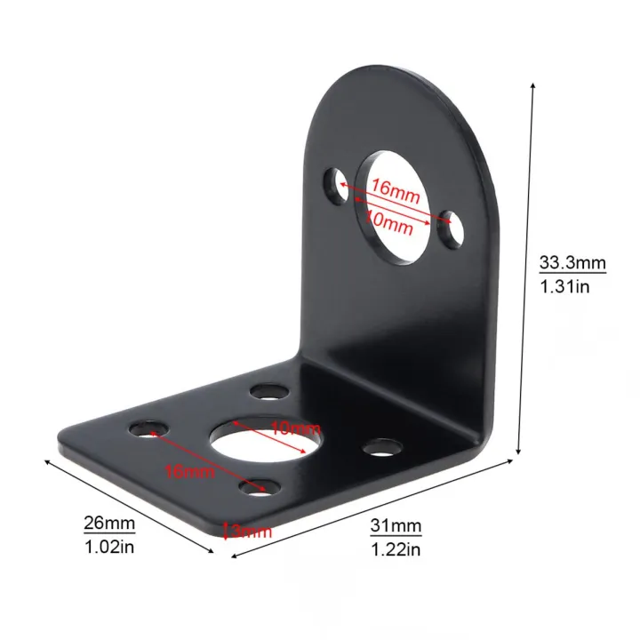 365/385/390 DC Motor Mount Bracket 3 Series Universal L Shaped Fixing ...
