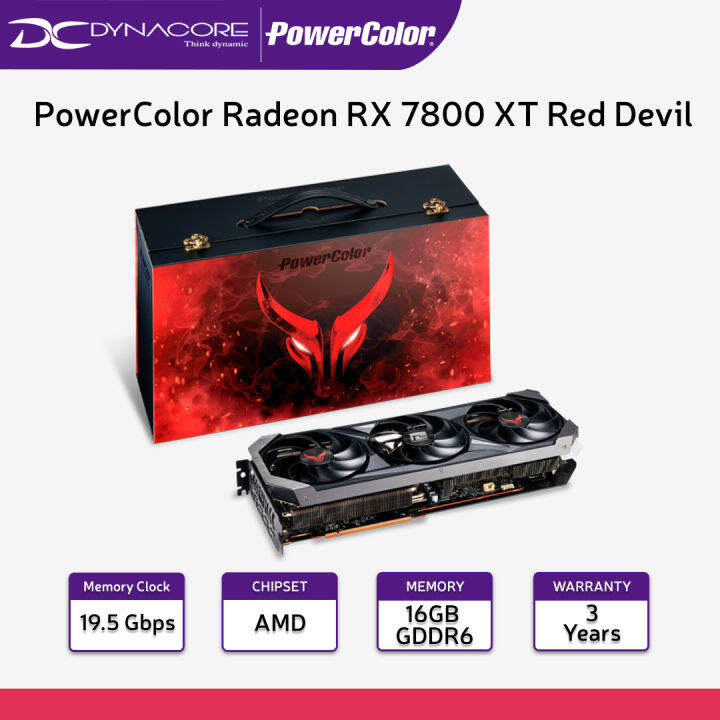 PowerColor Radeon RX 7800 XT Red Devil 16GB GDDR6 AMD Graphics Card ...