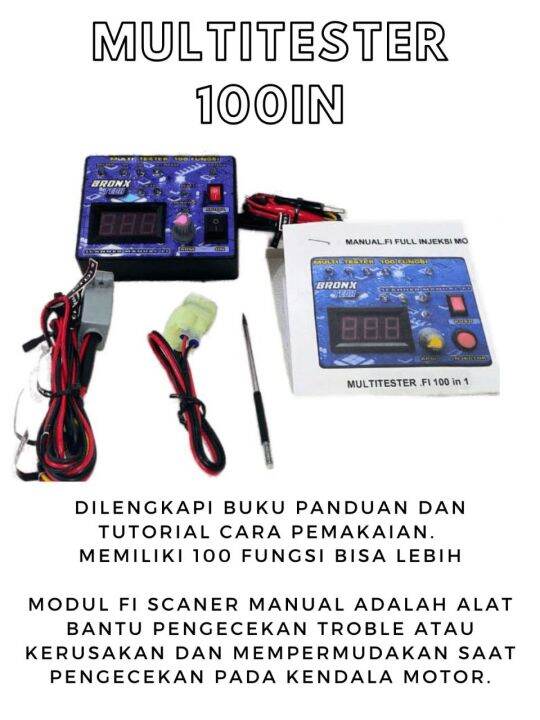 Multitester INJEKSI 100 FUNGSI | Tester injector | Alat Scanner Manual ...