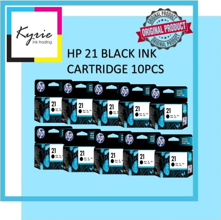 HP 21 Black Original Ink Cartridge Set of 10pcs (C9351AA) | Lazada PH