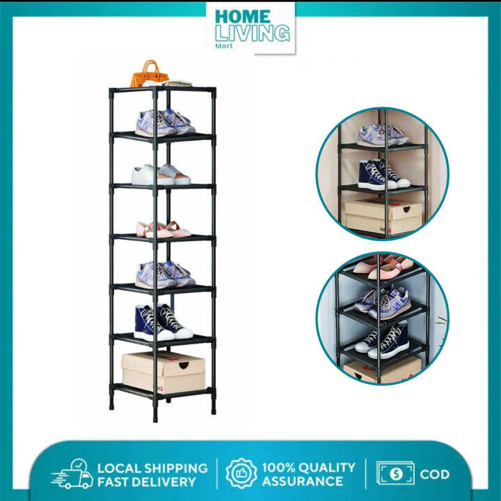 Multi-Layer Floor Shoe Rack Shoe Storage Rack Bedroom Living Room ...