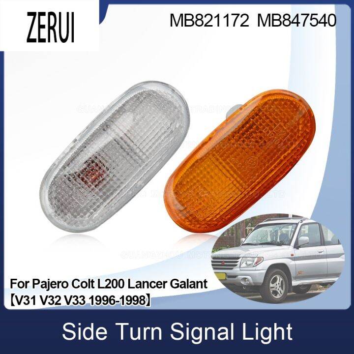 ZR ไฟสัญญาณเลี้ยวด้านข้าง,สำหรับ MItsubishi Pajero MK2 V31 V32 V33 1996 ...