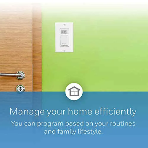 Honeywell Home 7-Day Programmable Light Switch Timer, Energy Saving, up ...
