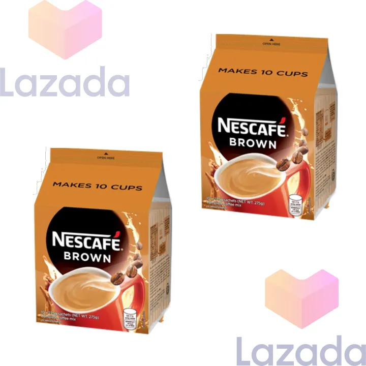 Nescafe Brown 27.5g 10Sachets x 2 packs | Lazada PH