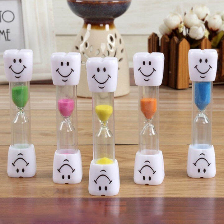 3 Minute Smileys Hourglass Kids Tooth Brushing Timer Clock Home Decor ...