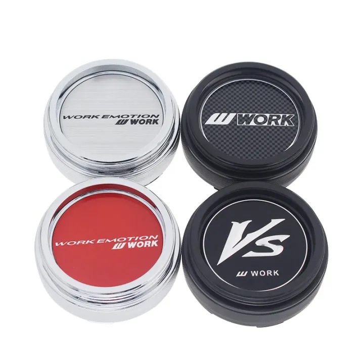 【Zerui】4pcs 60/56mm clip work emotion emblem wheel center cap work vs ...